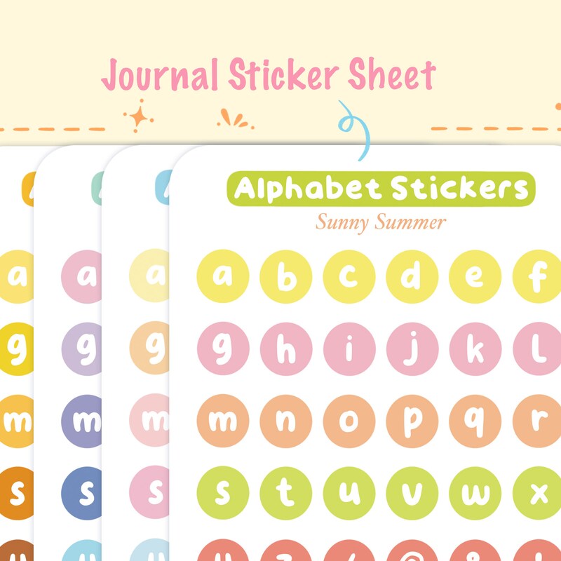 Green Letter Stickers - Etsy