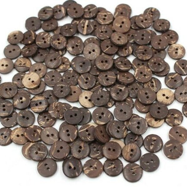 Coconut Shell Button - Etsy