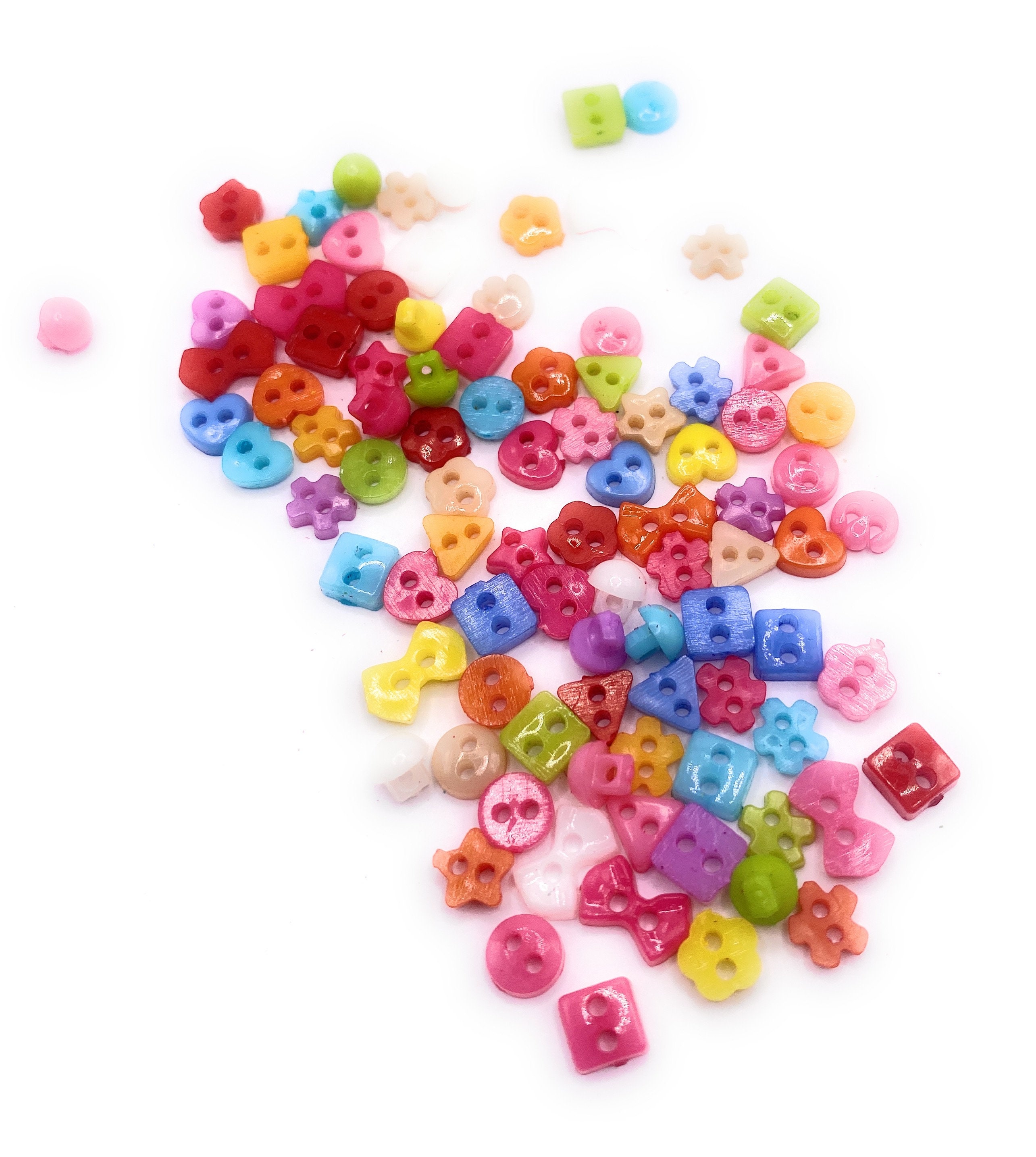 Tiny Buttons 6mm Micro Mini Buttons Plastic Buttons for - Etsy