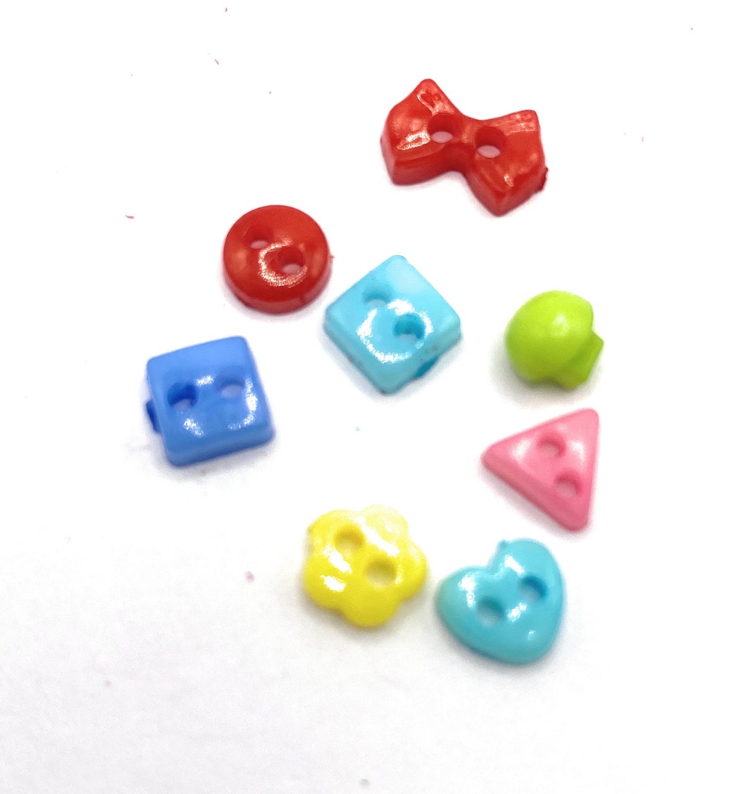 Tiny Buttons | 6mm Micro Mini Buttons | Plastic Buttons for Dolls ...