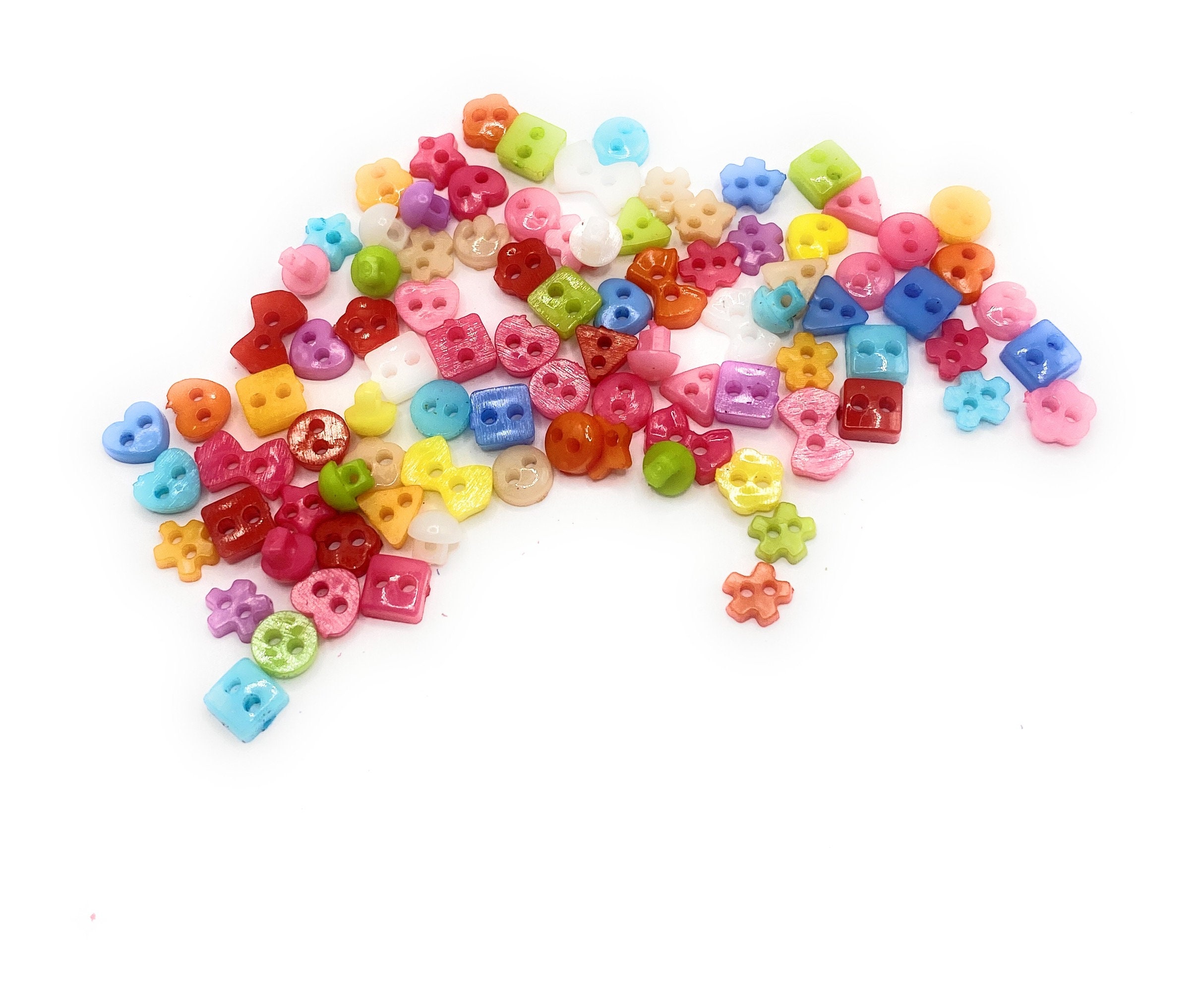 Tiny Buttons 6mm Micro Mini Buttons Plastic Buttons for - Etsy UK