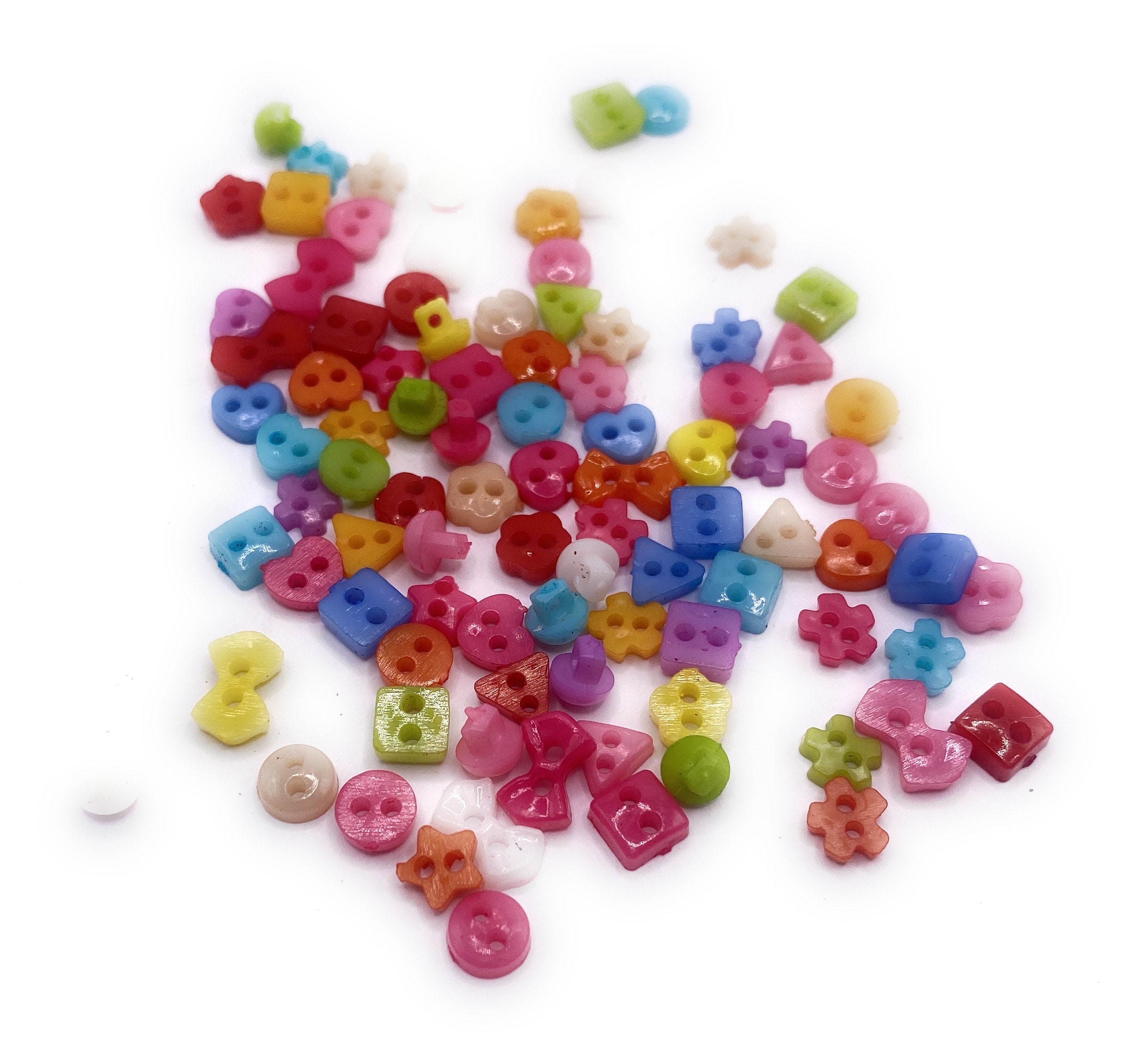 Tiny Buttons 6mm Micro Mini Buttons Plastic Buttons for - Etsy