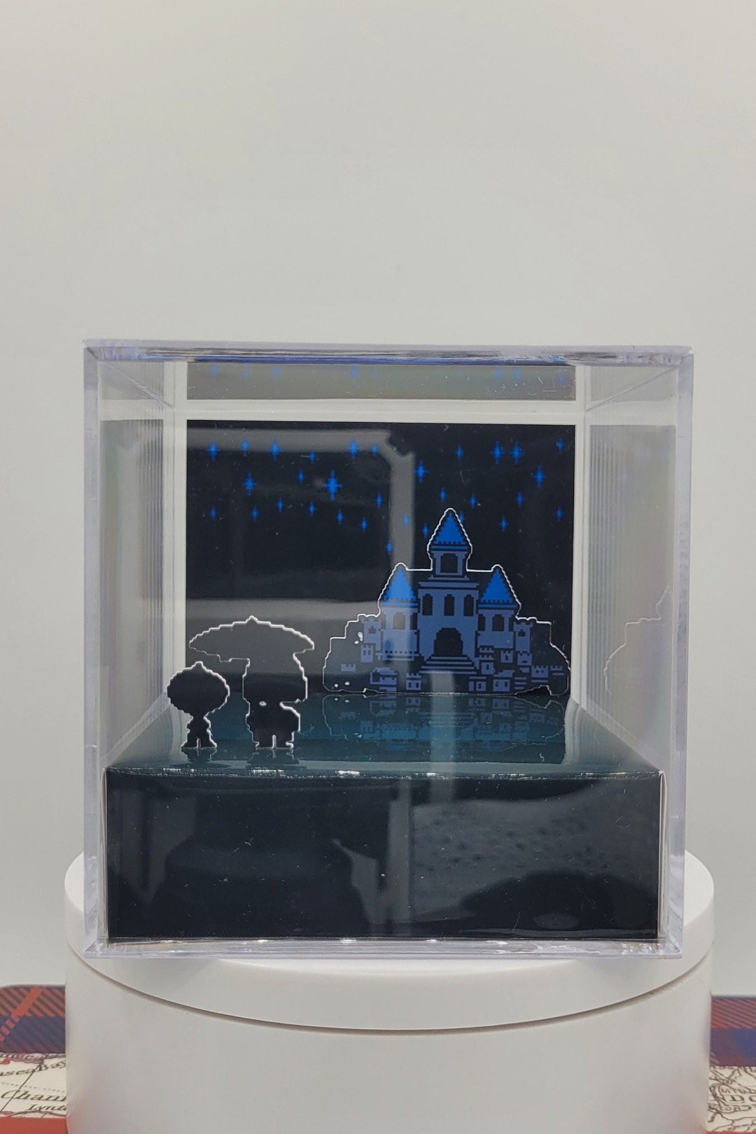 Undertale Inspired 3D Acrylic Cube Diorama - Asgore's Castle - Etsy