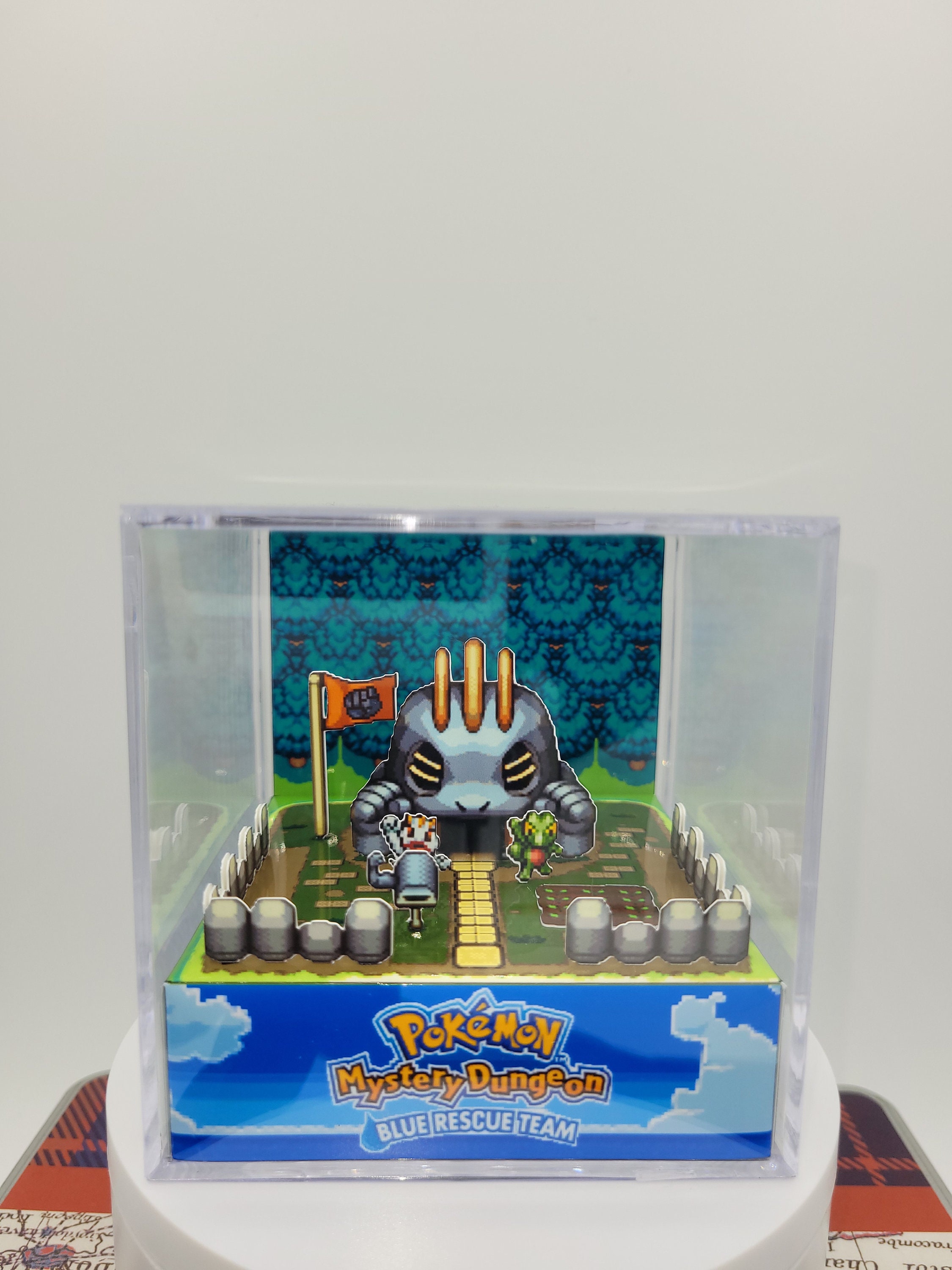 CUSTOM Pokemon Mystery Dungeon Blue/red Rescue Team Base Hut Diorama - Etsy