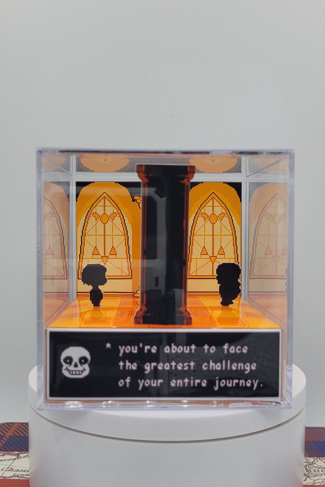Undertale Inspired 3D Acrylic Cube Diorama the Last Corridor - Etsy