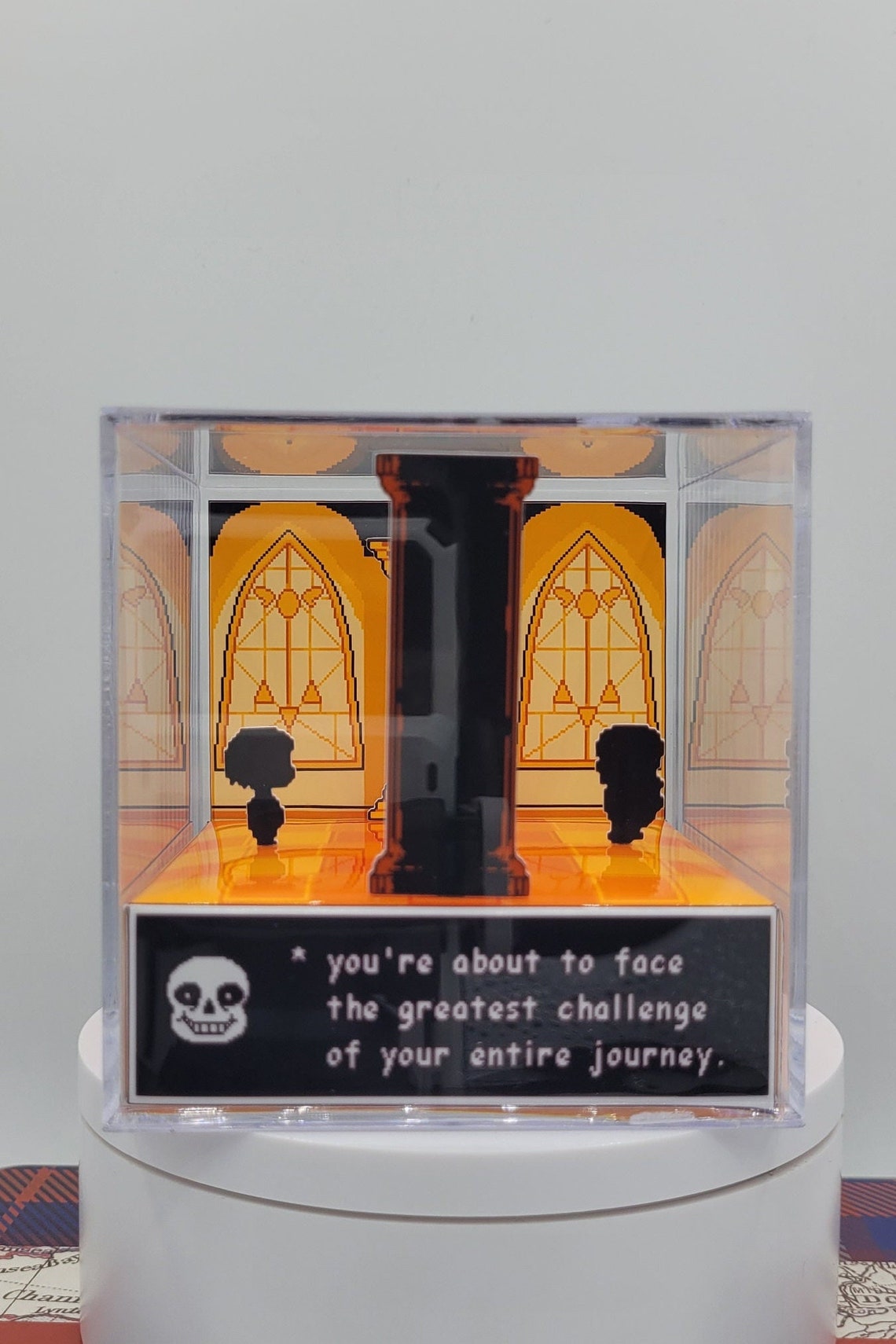Undertale Inspired 3D Acrylic Cube Diorama - the Last Corridor - Etsy