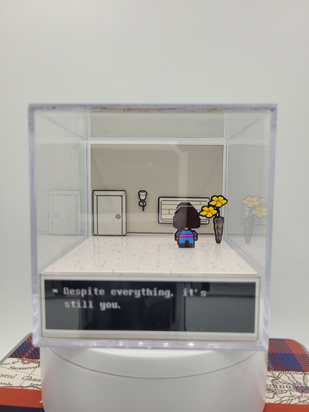 Undertale Inspired 3D Acrylic Cube Diorama Despite Everything, It's ...