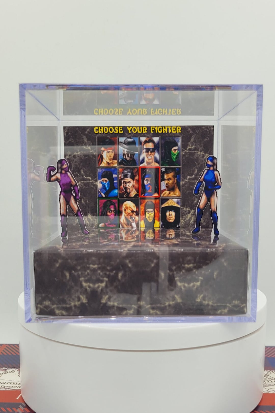 CUSTOM! MK2 Inspired 3D Acrylic Cube Diorama - Select Your Fighter - Etsy