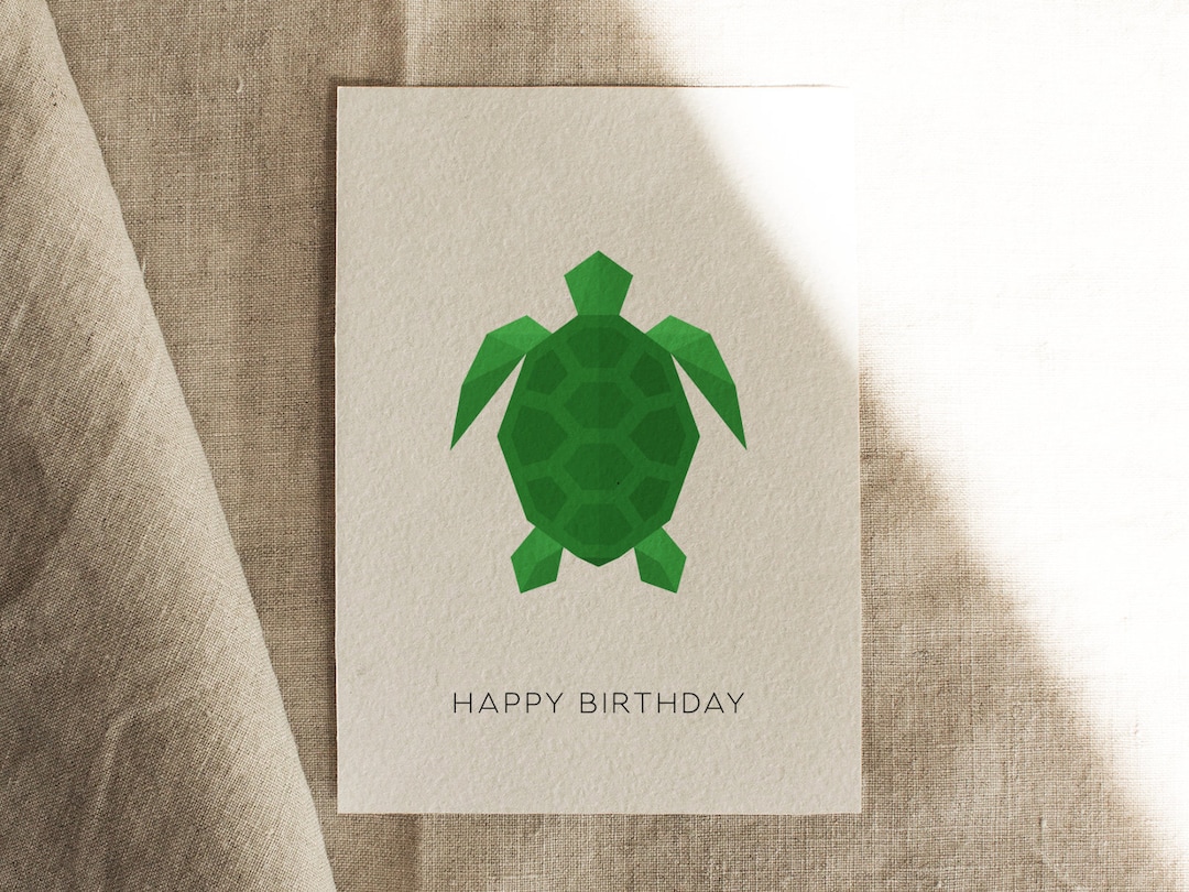 Printable Birthday Card Sea Turtle Turtle Greeting Card Sea Turtle Card ...