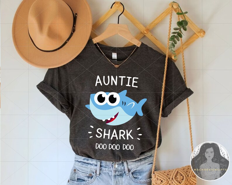 Auntie Shark Svg Shark Birthday Svg Shark SVG Shark Family - Etsy