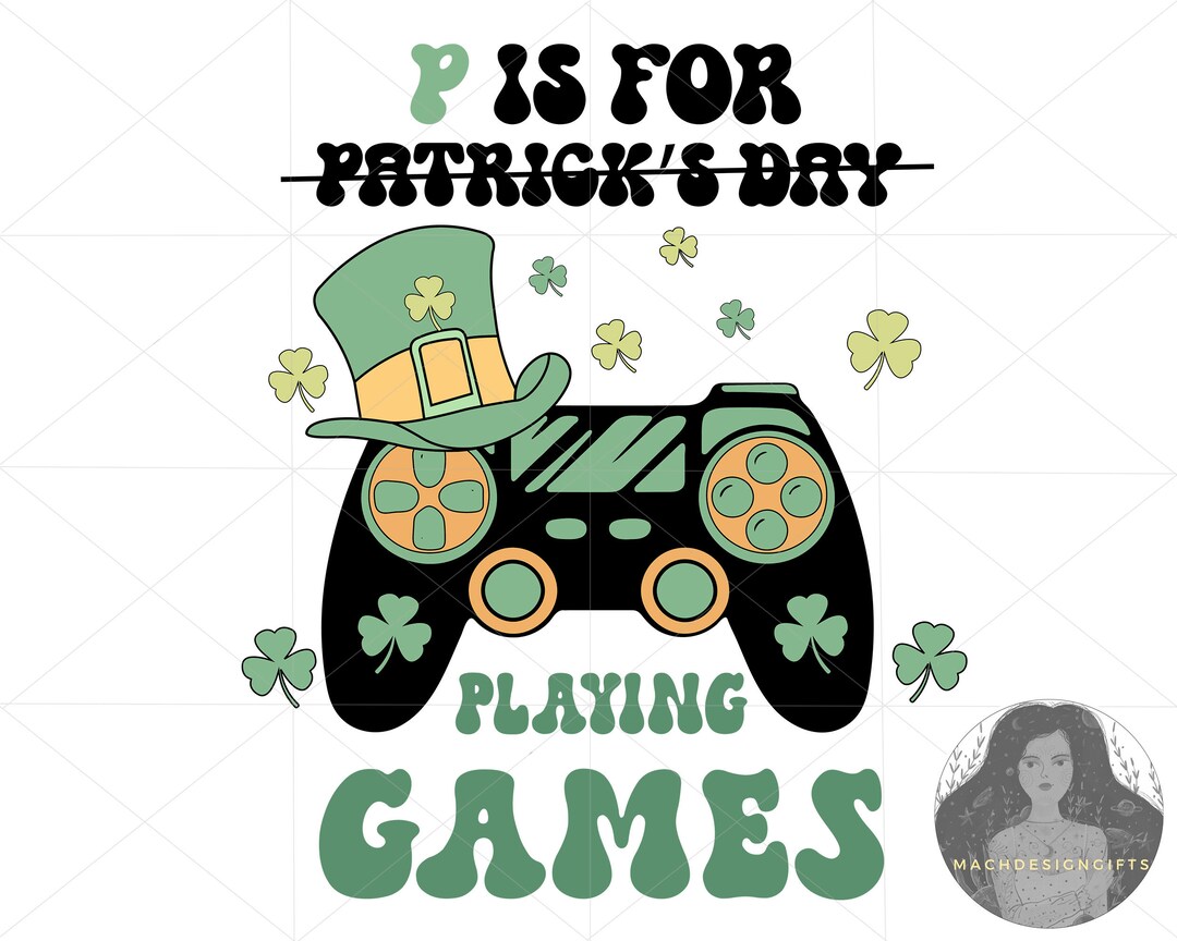 Gaming Svg St Patricks Day Saint Patricks Day Playing - Etsy