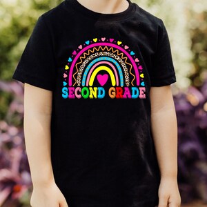 Back to School Rainbow Second Grade Svg, Hello School Svg, First Day of ...