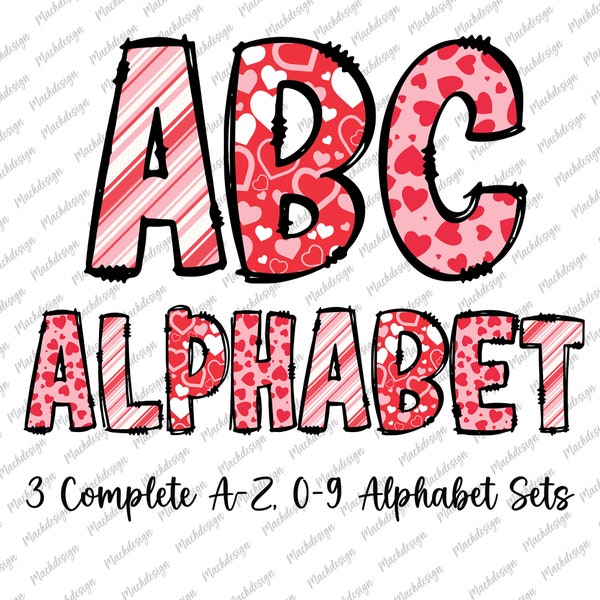 Doodle Alphabet - Etsy