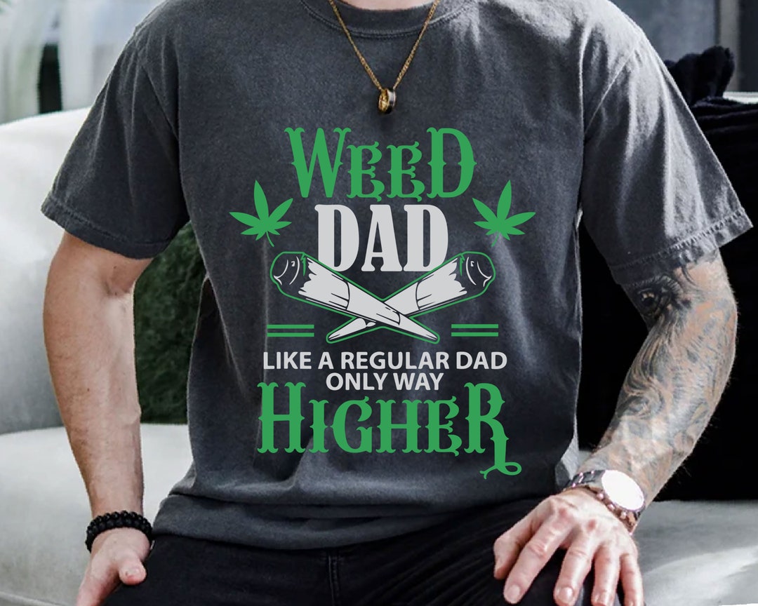 Weed Dad Like A Regular Dad Only Way Higher Vintage Svg, Father's Day Svg, Fathers Day Gift ...