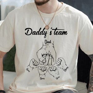 Personalized Daddys Team Png, Father's Day Png, Fathers and A Child ...