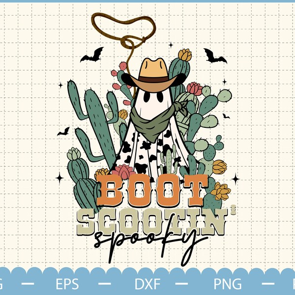 Boot Scootin Spooky Svg - Etsy