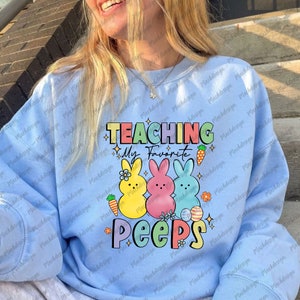 Teaching My Favorite Peeps Png, Happy Easter Png, Peeps Easter Teacher ...