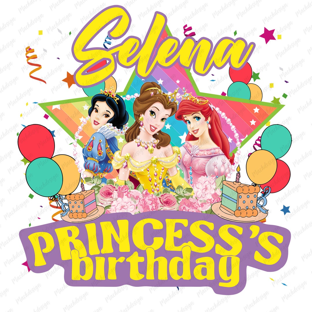 Personalized Birthday Princess Png, Happy Birthday Png, Birthday Girl ...