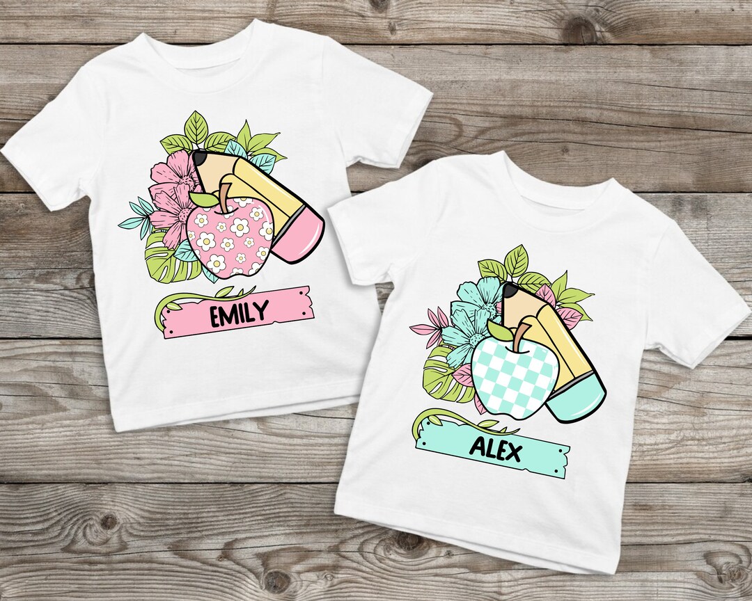 Personalized Back to School Svg, First Day of School Svg, Groovy Pencil ...