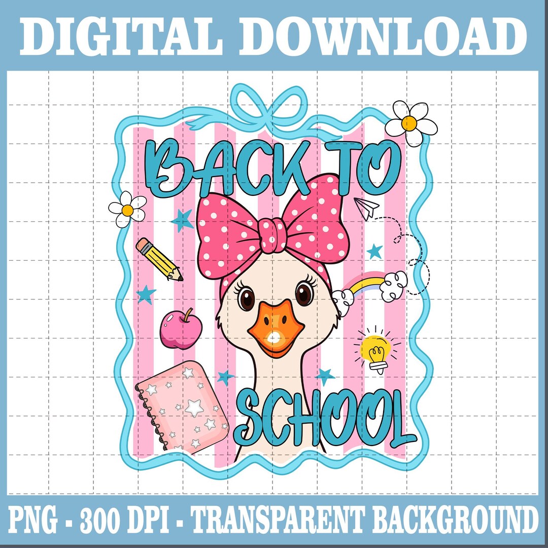 Coquette Silly Goose Back to School Png, Teacher Goose Png, First Day ...
