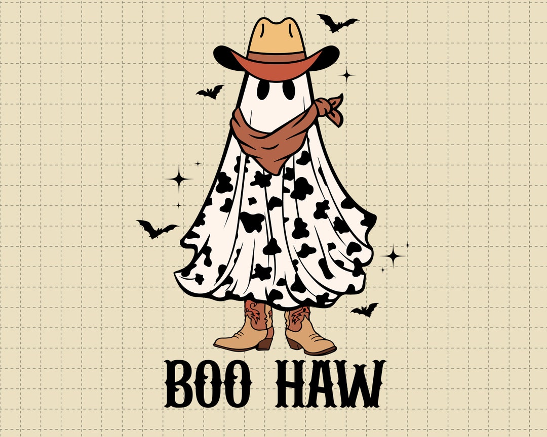 Boo Haw Svg Western Halloween Svg Spooky Svg Retro - Etsy