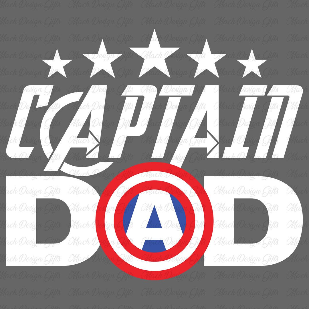 Captain Dad Svg, Super Dad Svg, Fathers Day Svg, Dad Superhero Svg ...