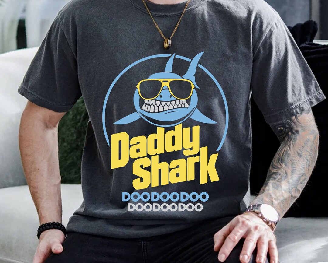 Father's Day Svg, Daddy Shark Svg, Daddy Shark Birthday Svg, Doo Doo ...