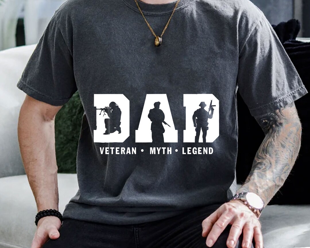 Dad Veteran Myth Legend Svg, Father Day Gift, Dad Hero Svg, Army Svg ...