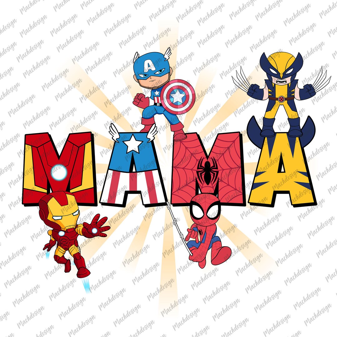 Super Mama Png, Mama Png Design, Mothers Day Png, Mothers Day Superhero ...