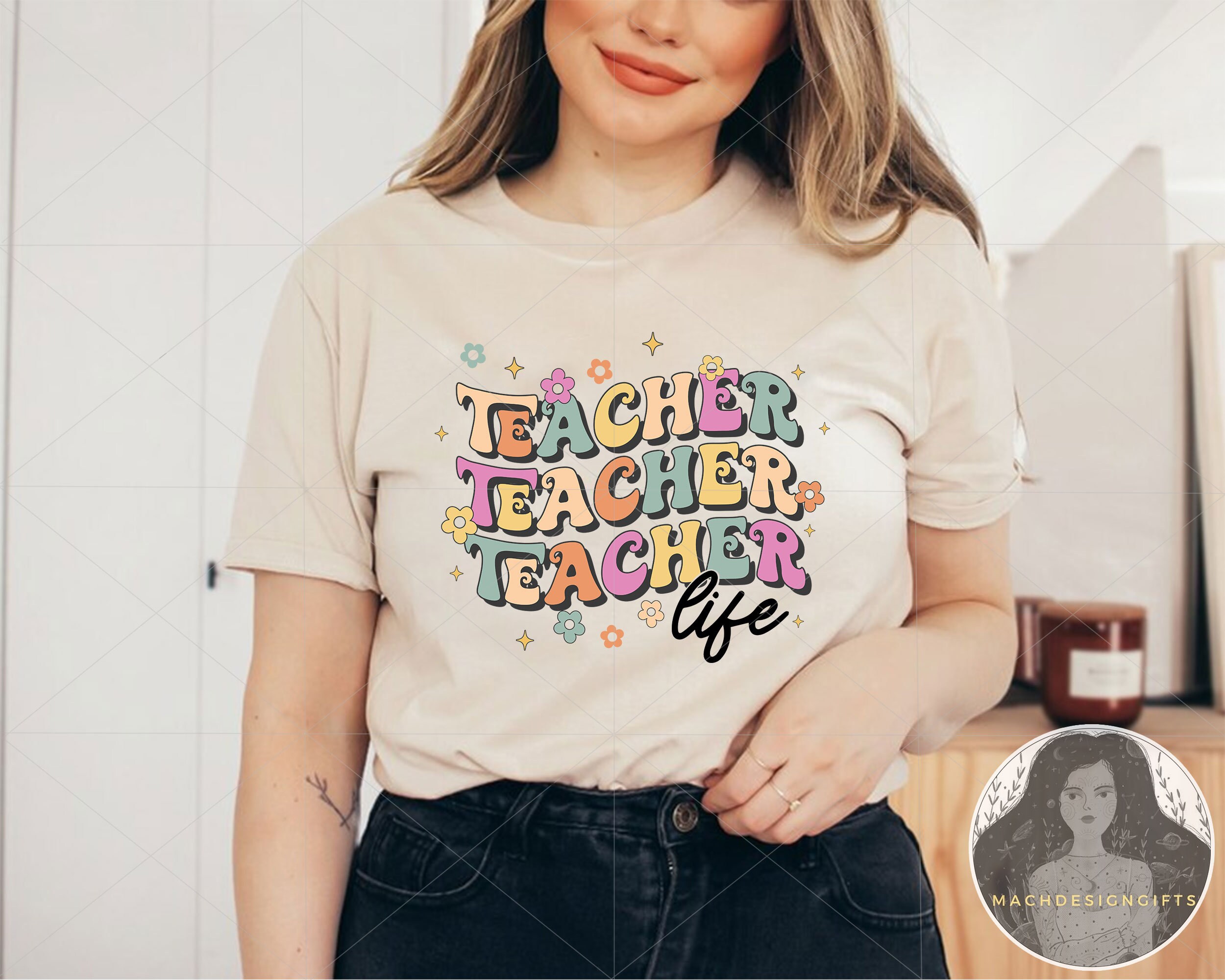 Teacher Life Svg Teacher Svg Gift for Teacher Flower Svg - Etsy