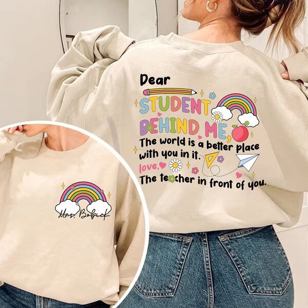 Dear Student Behind Me Svg Png - Etsy