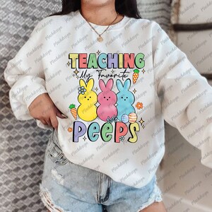 Teaching My Favorite Peeps Png, Happy Easter Png, Peeps Easter Teacher ...