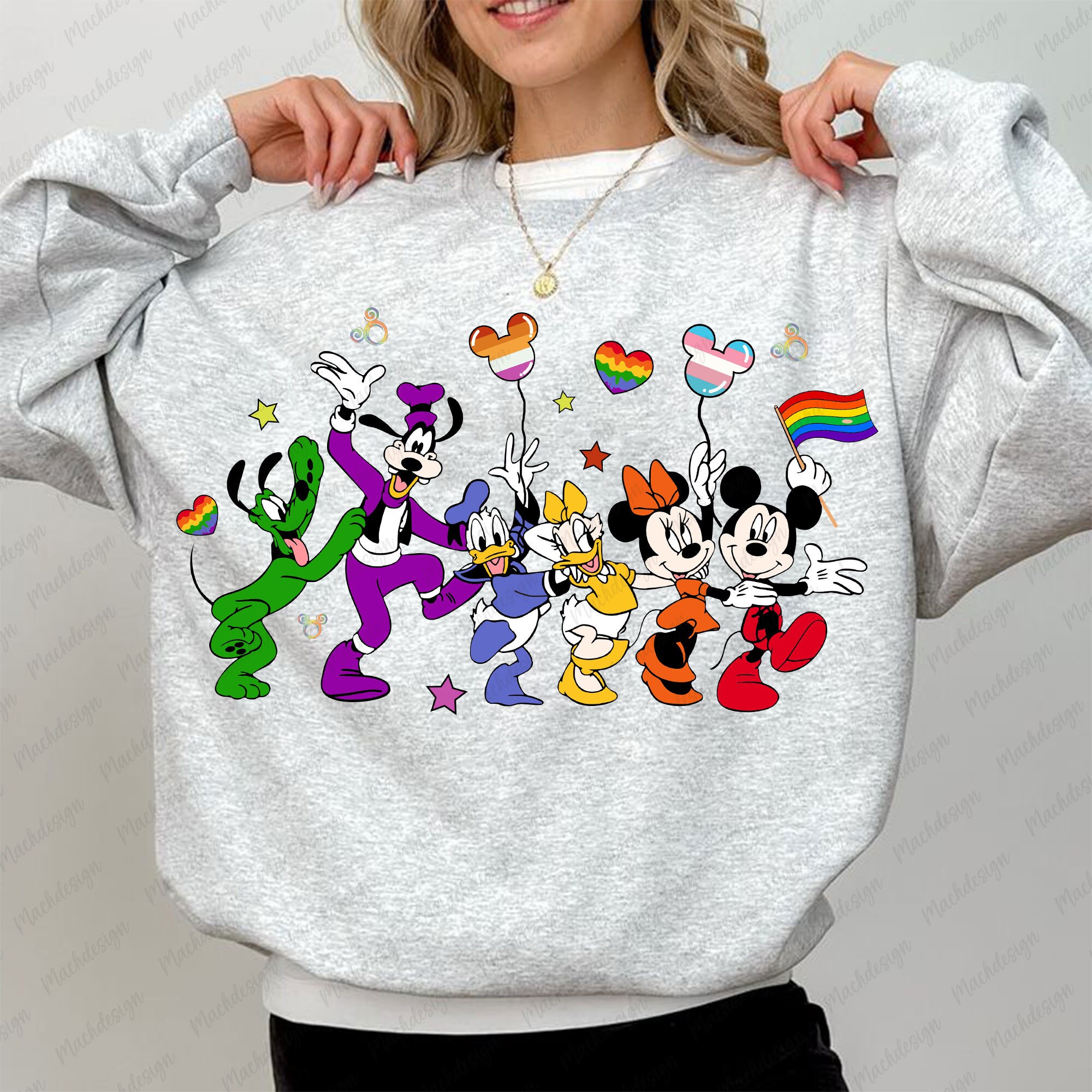 Pride Month Mouse and Friends Png, LGBT Png Design, Lgbtq Love Png ...