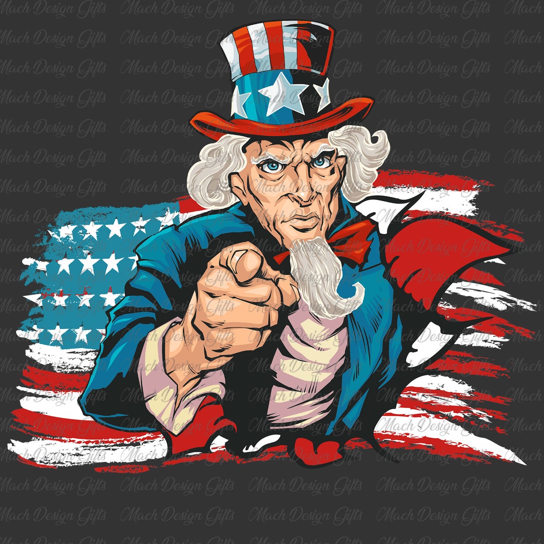 Patriotic Uncle Sam PNG, 4th of July Png, Uncle Sam Shirt Design ...