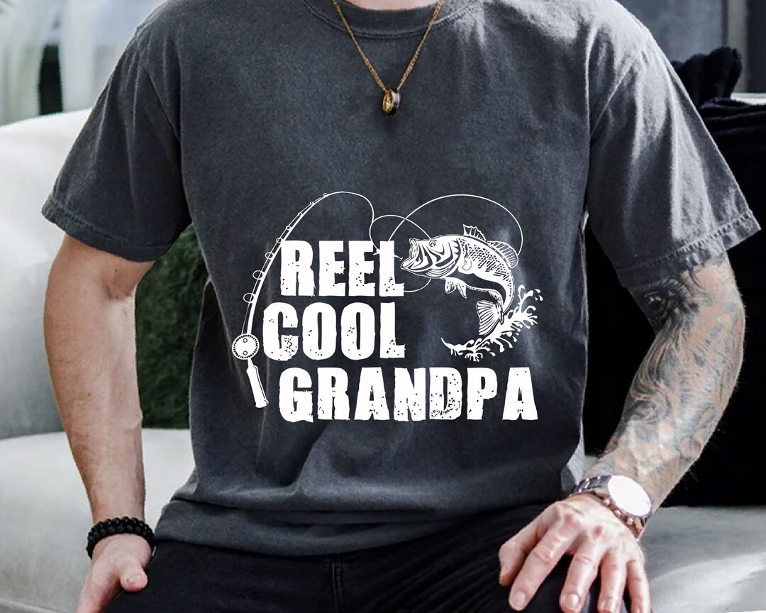 Reel Cool Grandpa Svg Fathers Day Svg Gift for Grandpa - Etsy
