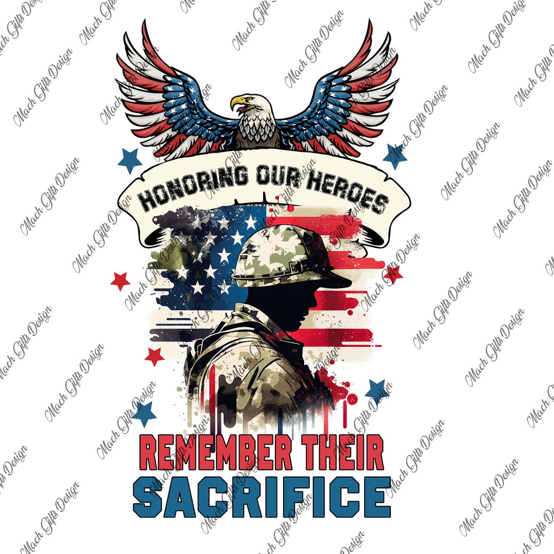 Remember Their Sacrifice Png, Memorial Day Honor, American Soldier Png ...