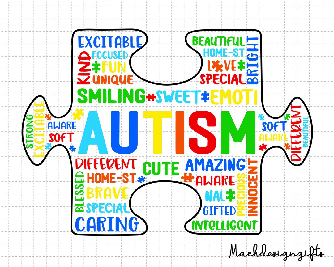 Autism Puzzle Svg, Autism Quote Svg, Puzzle Pieces Svg, Autism Support ...