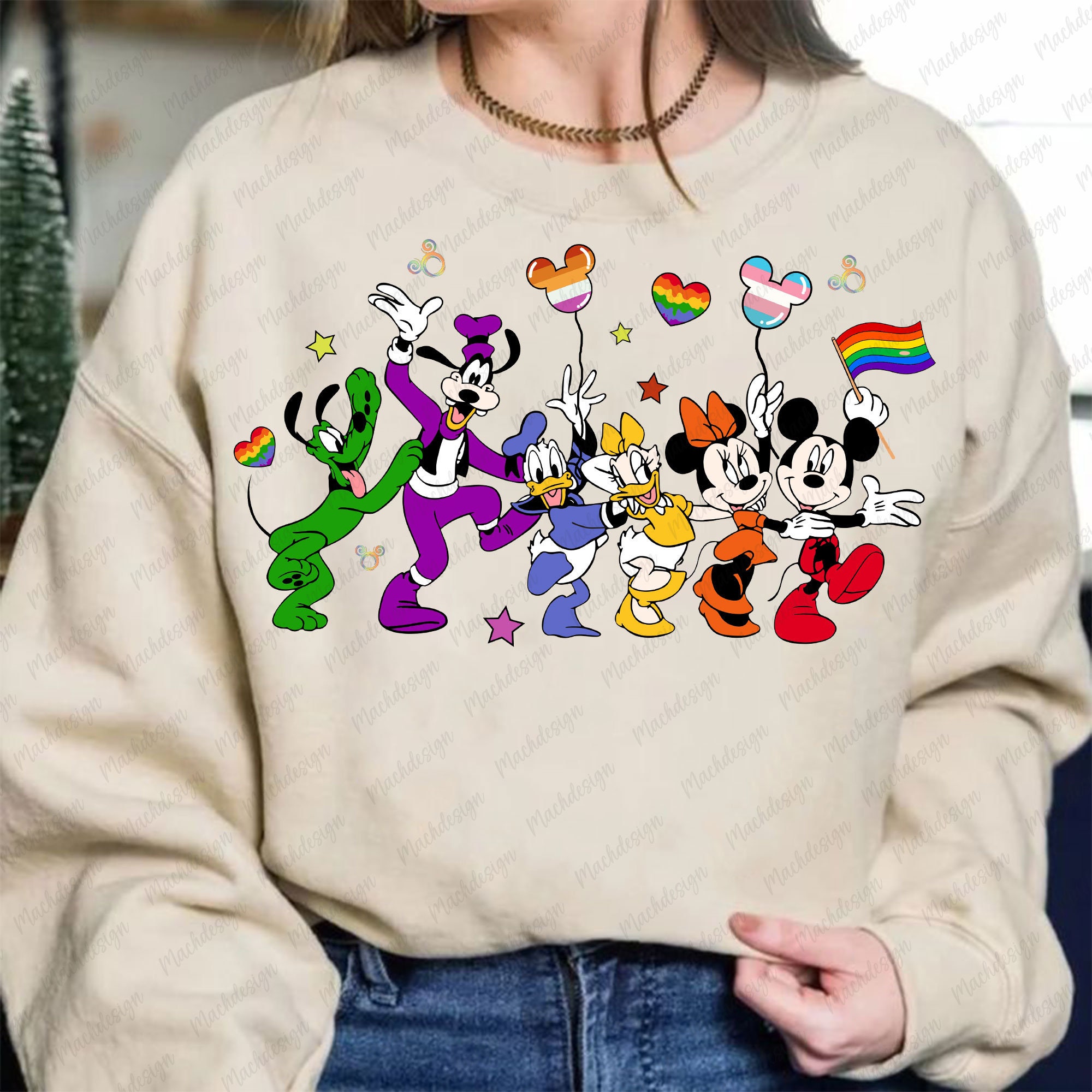 Pride Month Mouse and Friends Png, LGBT Png Design, Lgbtq Love Png ...
