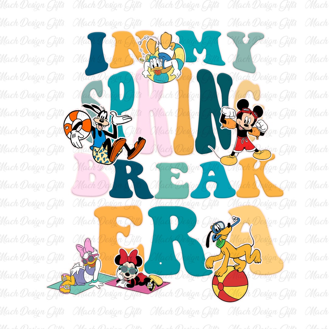 In My Spring Break Era Png, Mouse and Friends, Friends Trip Png ...