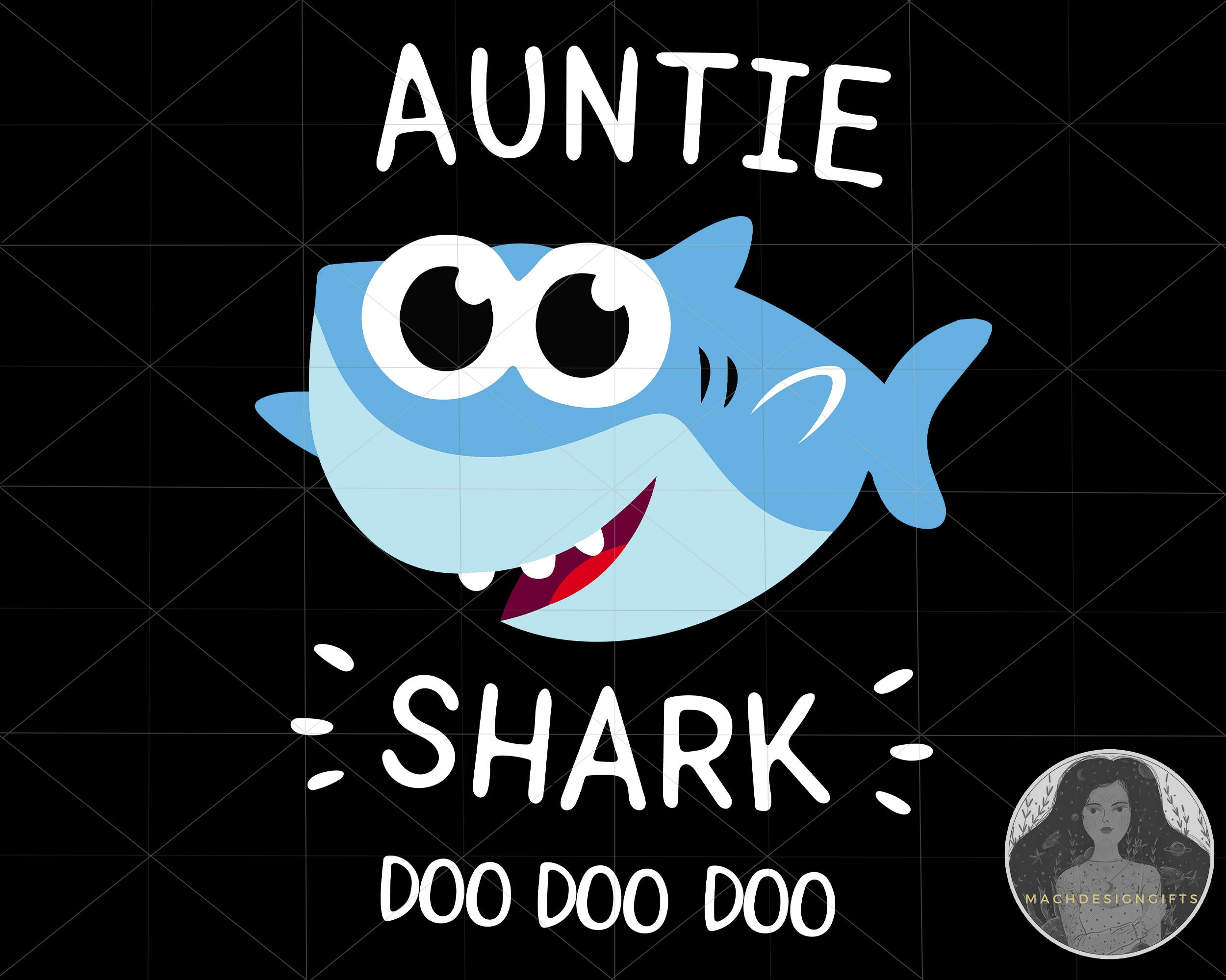 Auntie Shark Svg Shark Birthday Svg Shark SVG Shark Family - Etsy