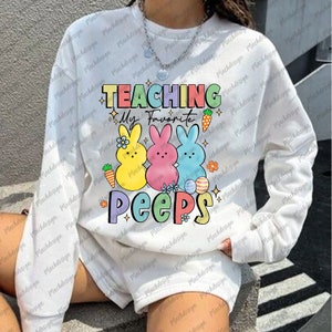 Teaching My Favorite Peeps Png, Happy Easter Png, Peeps Easter Teacher ...