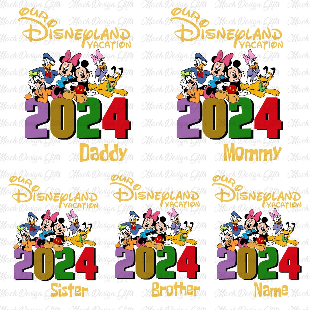 Custom Family Vacation 2024 Png, Family Trip 2024 Png, Mouse and ...