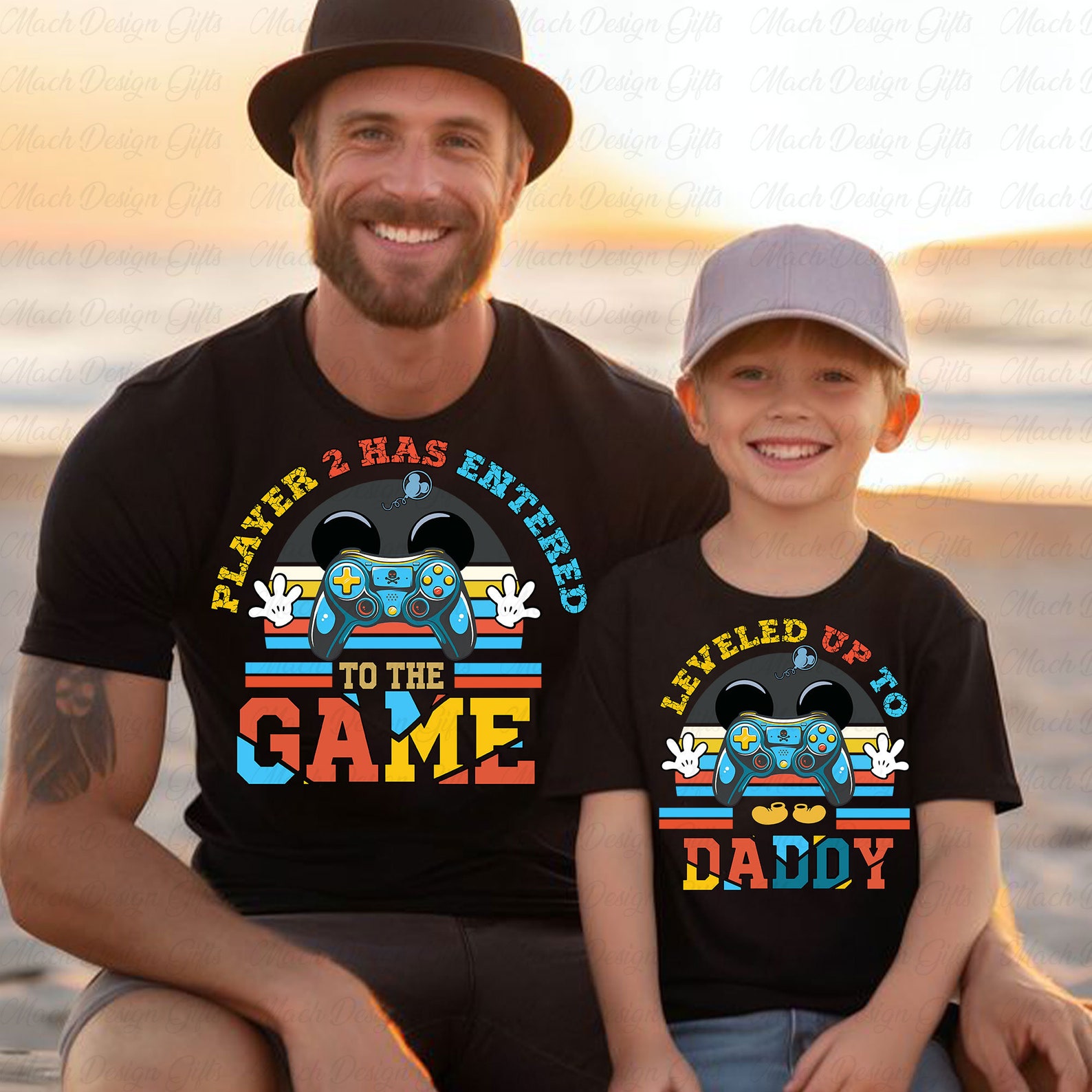 Bundle Level up to Daddy Png, Father's Day Png, Matching Daddy and Son ...
