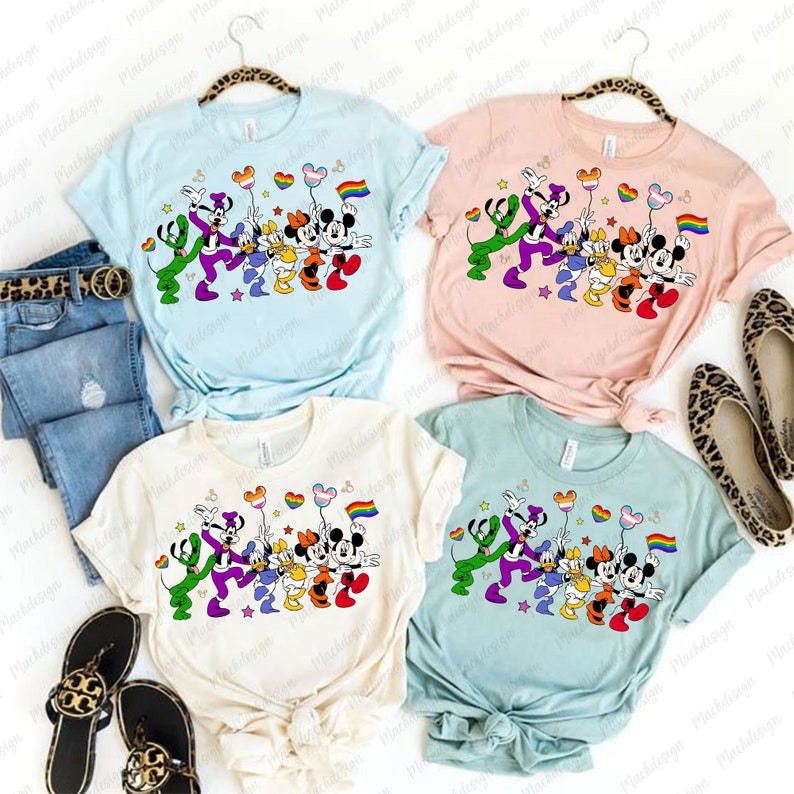 Pride Month Mouse and Friends Png, LGBT Png Design, Lgbtq Love Png ...