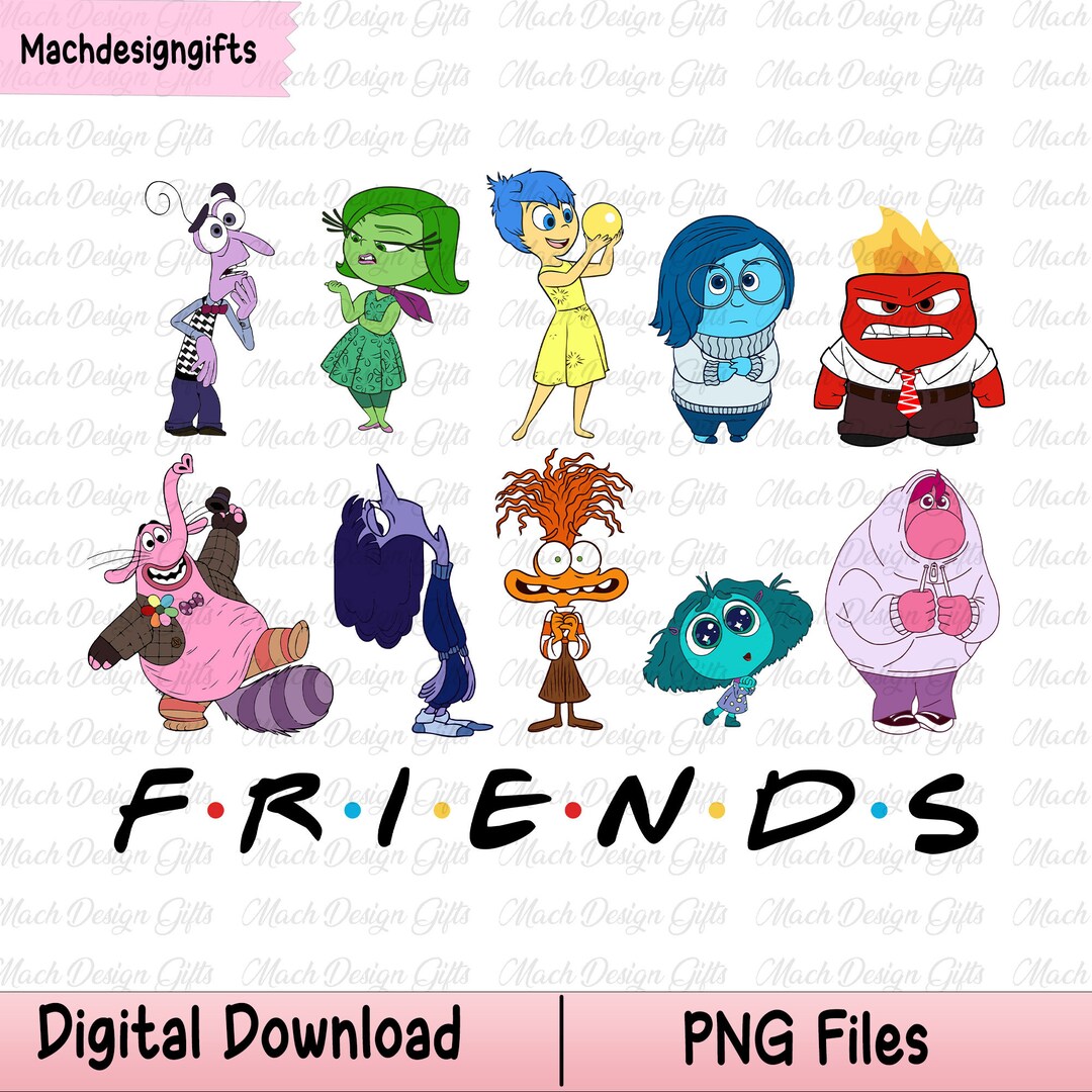 Inside Out Friends Png, Friendship Png, Friend Trip Png, Emotions ...