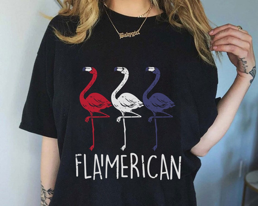Flamerica Flamingos 4th of July Svg, Flamingo Lovers Svg, American Flag ...