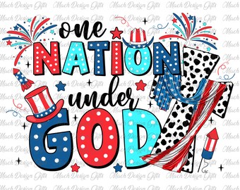 One Nation Under God Png Sublimation Design Download, Western ...