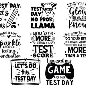 Testing Svg Bundle, Test Day Svg, Testing Svg, Teacher Svg, Testing Day ...