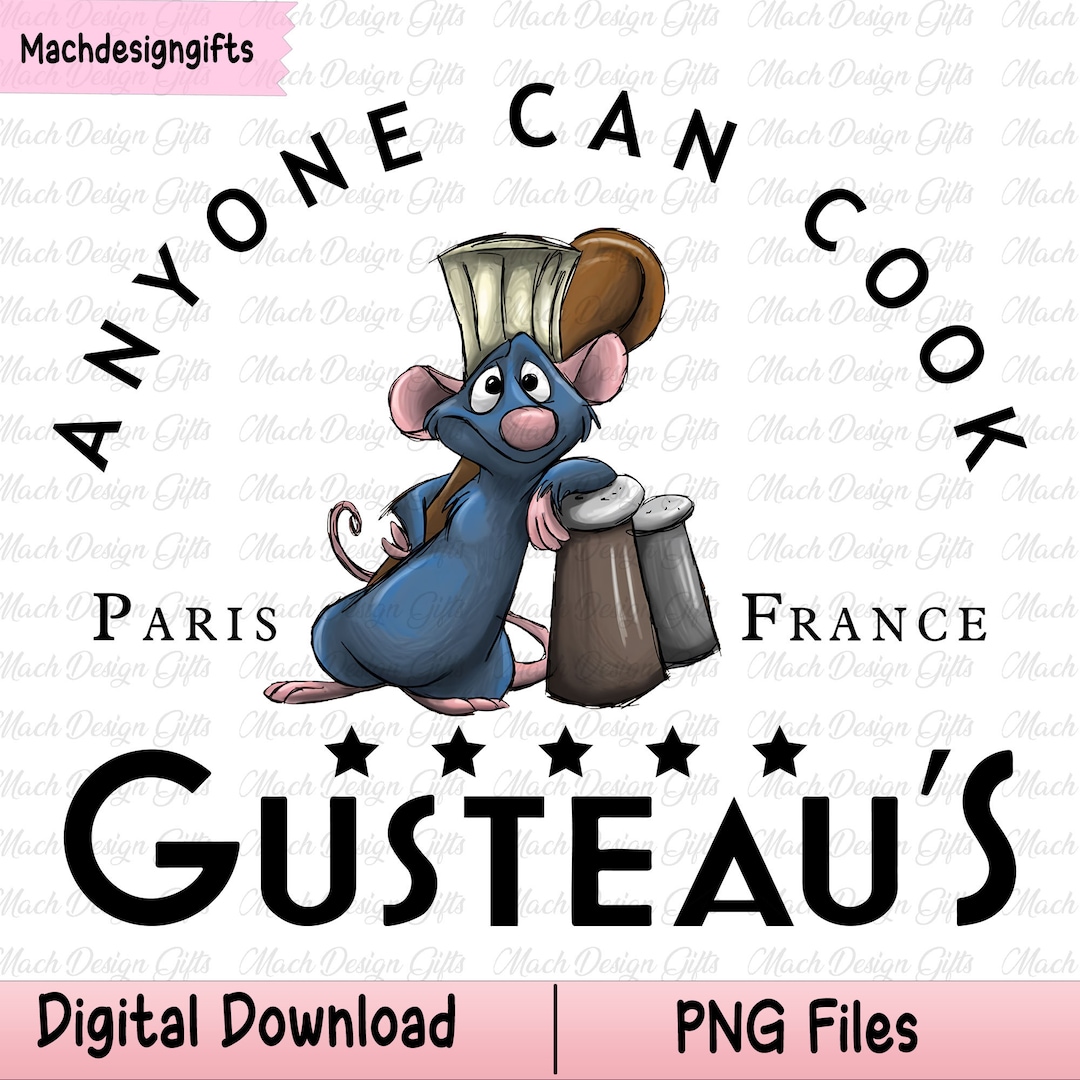 Anyone Can Cook Png, Mouse Chef Png, Gusteaus Png, Cartoon Characters ...