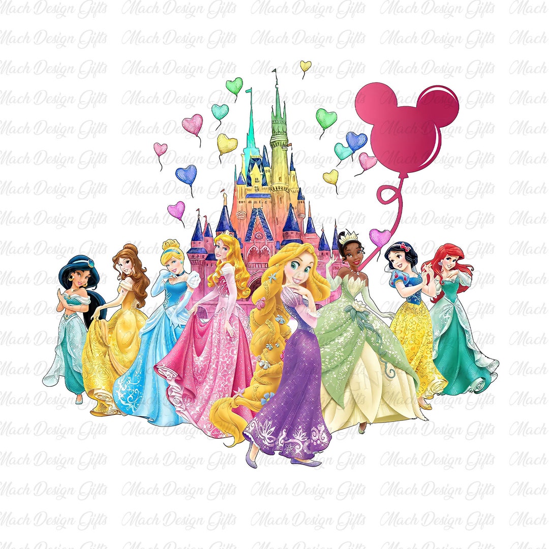 Best Friends Princess Png, Princess Squad Png, Magical Castle With ...
